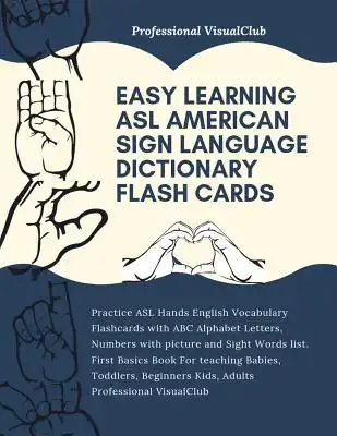 Easy Learning ASL American Sign Language Dictionary Flash Cards ...