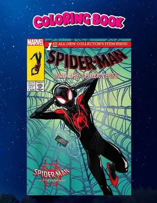 Coloring Book: Spider-Man Spiderverse Collectors Comic Cover, Children ...