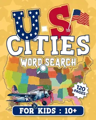 U.S Cities Word Search For Kids: Lined Notebook / Word Search of United ...
